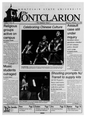 "The Montclarion, February 12, 1998" by The Montclarion